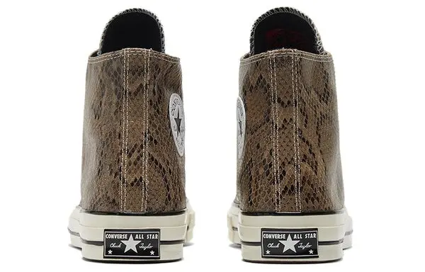 CONVERSE Chuck 70 High Top Snakeskin Sneakers - Brown/black