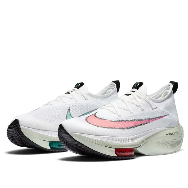 Nike Zoom Alphafly Next% Sneakers - Whitegreenred