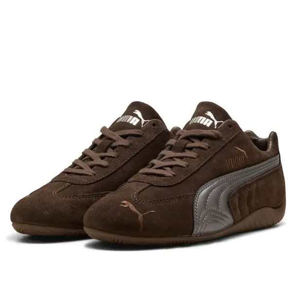 PUMA Speedcat Lux Suede Sneakers - Chocolate/gum