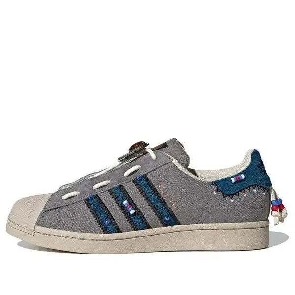 Adidas Originals Superstar Shoes - Gray/blue/red