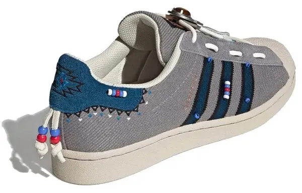 Adidas Originals Superstar Shoes - Gray/blue/red