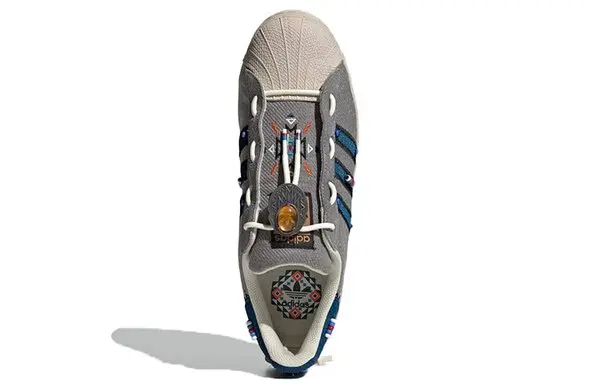 Adidas Originals Superstar Shoes - Gray/blue/red