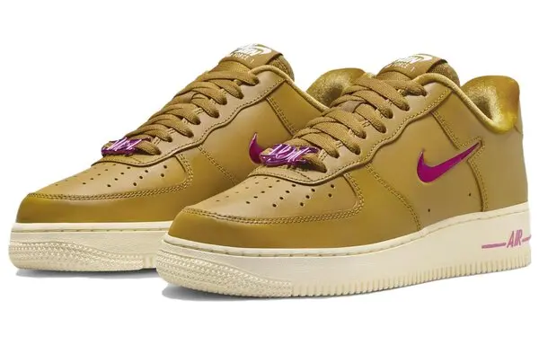 Nike Force 1 Low '07 Se "just Do It" Sneakers - Yellow/tan/pink