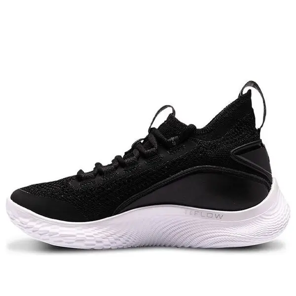 Under Armour Curry Flow 8 " White" Basketball Shoes - Black