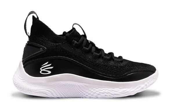 Under Armour Curry Flow 8 " White" Basketball Shoes - Black