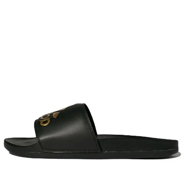 Adidas Adilette Comfort Slide - Core Black/gold Metallic/core Black