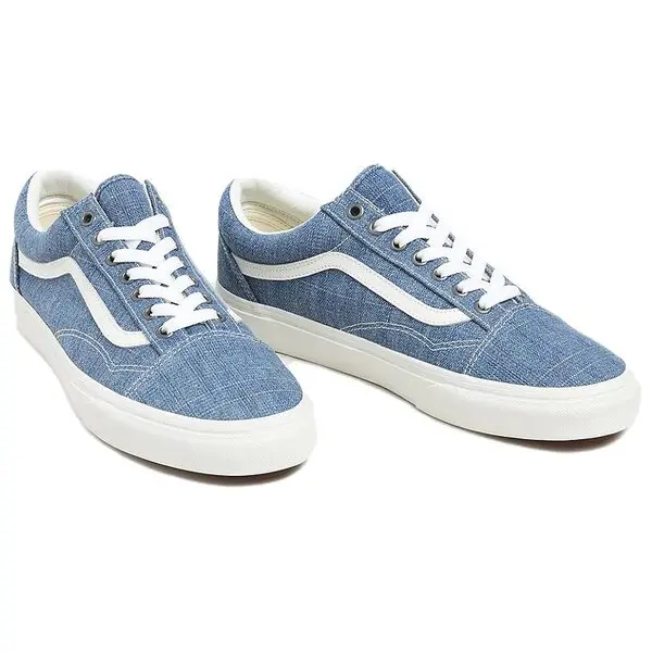 VANS Old Skool "threaded Denim Blue" Sneakers - Blue/white