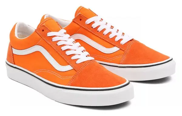VANS Old Skool Low Top Sneakers - Orange/white