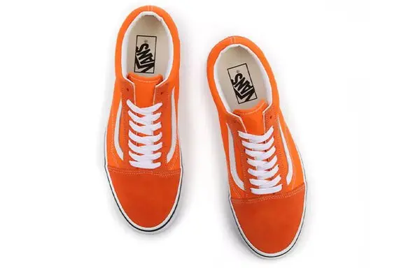 VANS Old Skool Low Top Sneakers - Orange/white