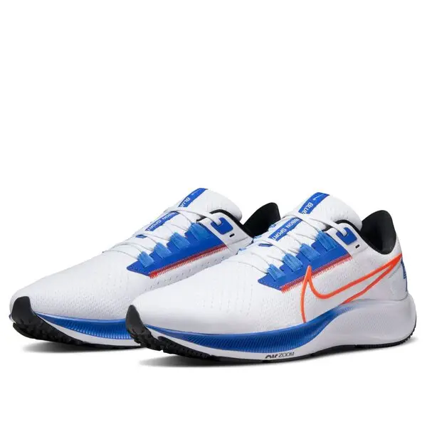 Nike Zoom Pegasus 38 Athletic Sneakers - White/orange/grey