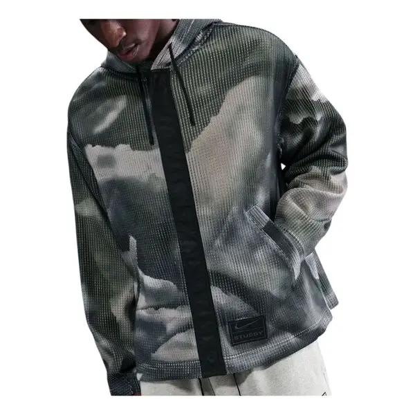 Nike X Stussy Ghillie Allover Print Jacket - Green