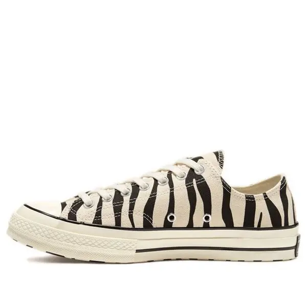 CONVERSE Chuck 70 Low Top Sneakers With Archival Zebra Print - Black