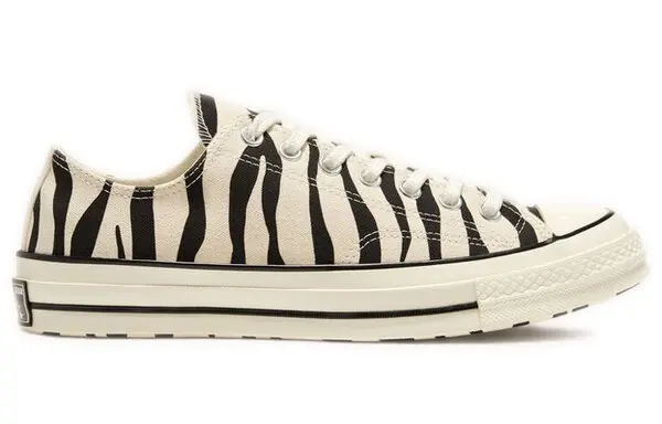 CONVERSE Chuck 70 Low Top Sneakers With Archival Zebra Print - Black