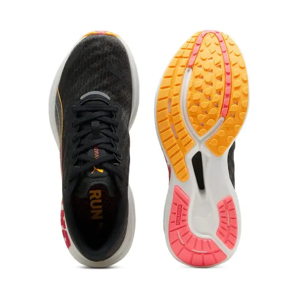 PUMA Deviate Nitro 2 Running Sneakers - Black/sun Stream/sunset Glow