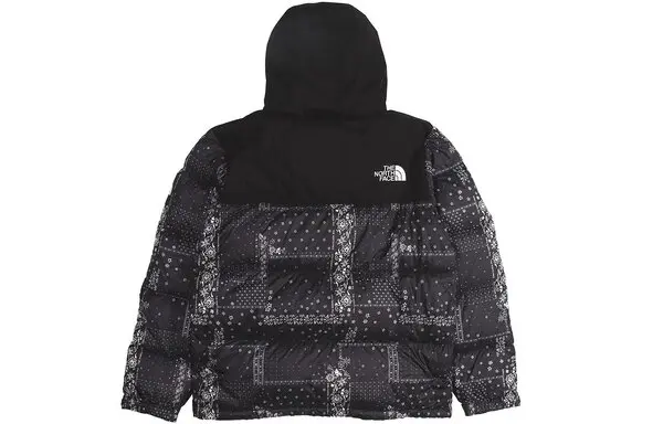 The North Face Label Bandana Nuptse Jacket - Black