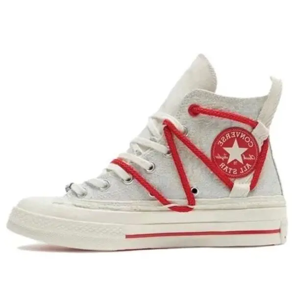 CONVERSE Chuck Taylor 70s High Top Sneakers - White/red