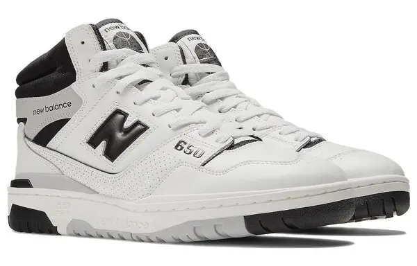 NEW BALANCE 650r High Top Sneakers - White/black/raincloud