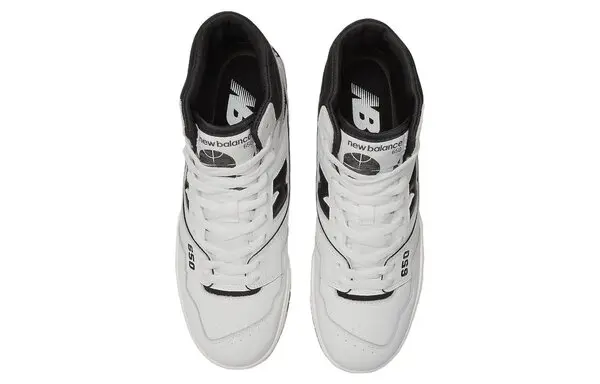 NEW BALANCE 650r High Top Sneakers - White/black/raincloud