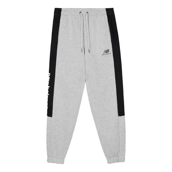 NEW BALANCE Cotton Sport Joggers Asia Sizing 'grey Black