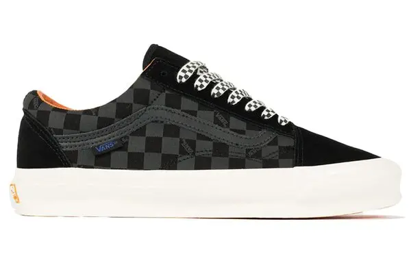 VANS Porter-yoshida & Co. X Og Old Skool Lx 'floral Checkerboard' Sneakers - Black