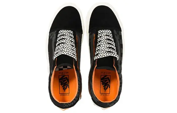 VANS Porter-yoshida & Co. X Og Old Skool Lx 'floral Checkerboard' Sneakers - Black