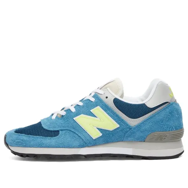 NEW BALANCE 576 Made In Uk 'legion Blue Sunny Lime' Sneakers - Blue/green/navy