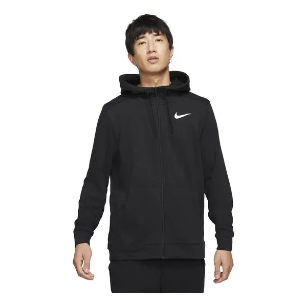 Nike Dry Fleece Full Zip Hoodie Asia Sizing - Black