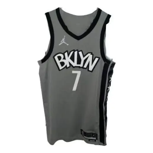 JORDAN Brooklyn Nets Kevin Durant Jersey - Grey