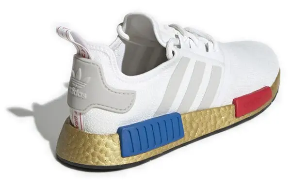 Adidas Nmd_r1 'og Gold Boost' Low Top Sneakers - White