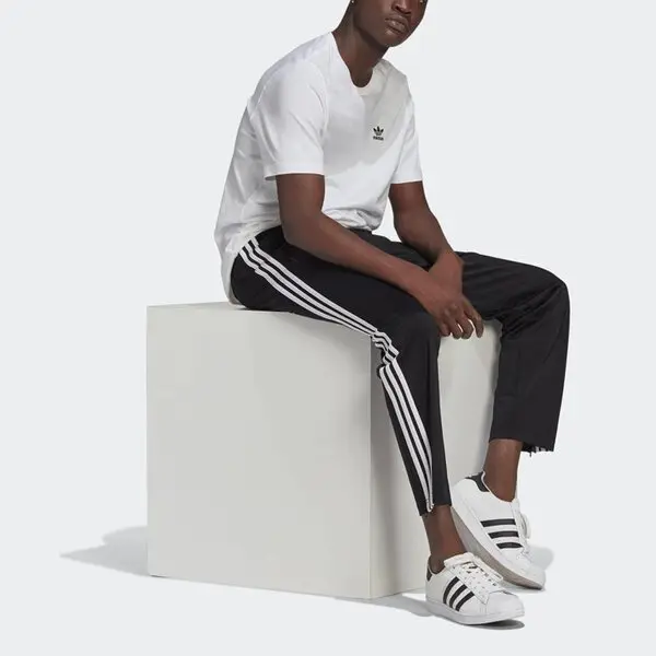 Adidas Originals Logo Pattern Loose Straight Sports Pants/trousers/joggers Black - Default Color
