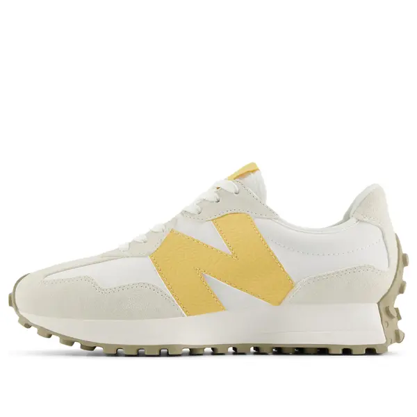 NEW BALANCE 327 Athletic Sneakers - White/cream/yellow