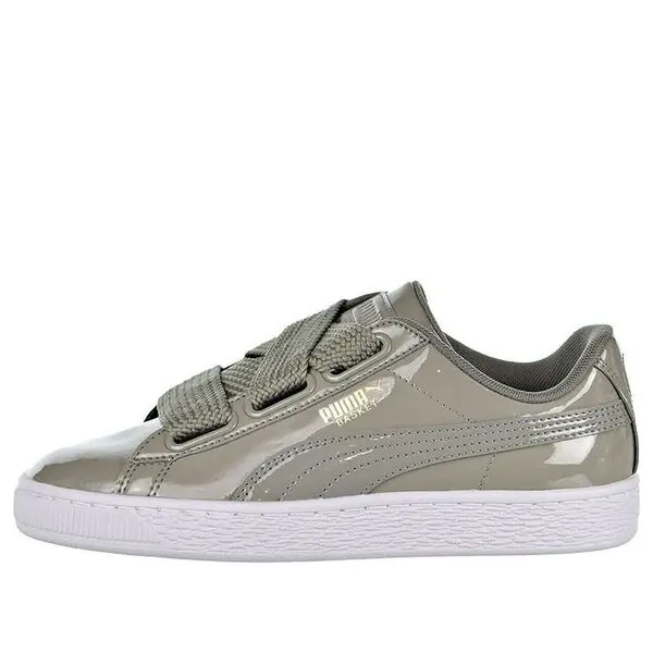 PUMA Basket Heart Patent Sneaker - Silvergray