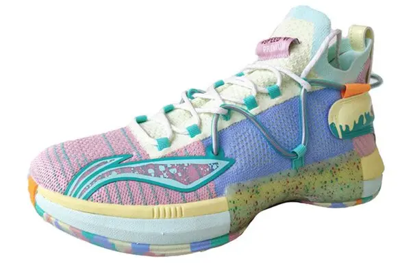 LI-NING Speed 6 Premium Basketball Sneakers - Blue/pink