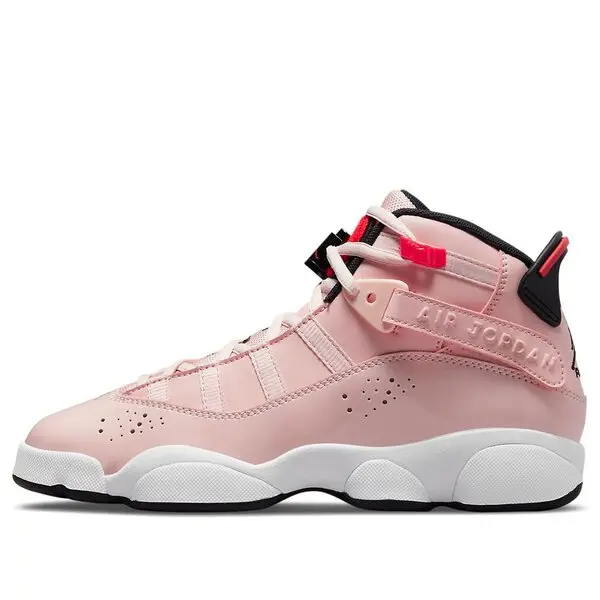 JORDAN 6 Rings High Top Sneakers - Atmosphere Light Pink/black/white