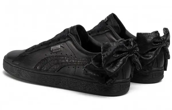 PUMA Basket "bow Leopardlow Top Sneakers - Black