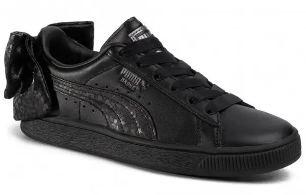 PUMA Basket "bow Leopardlow Top Sneakers - Black