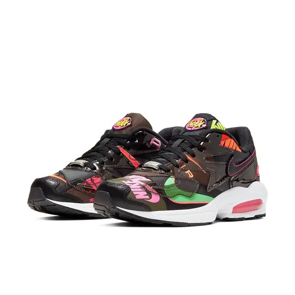 Nike X Atmos Air Max 2 Light "logos Alternative" Sneakers - Black