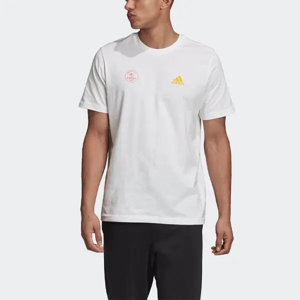 Adidas Snack Photo Tee Alphabet Logo Round Neck Short Sleeve