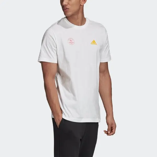 Adidas Snack Photo Tee Alphabet Logo Round Neck Short Sleeve