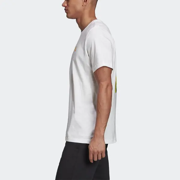 Adidas Snack Photo Tee Alphabet Logo Round Neck Short Sleeve