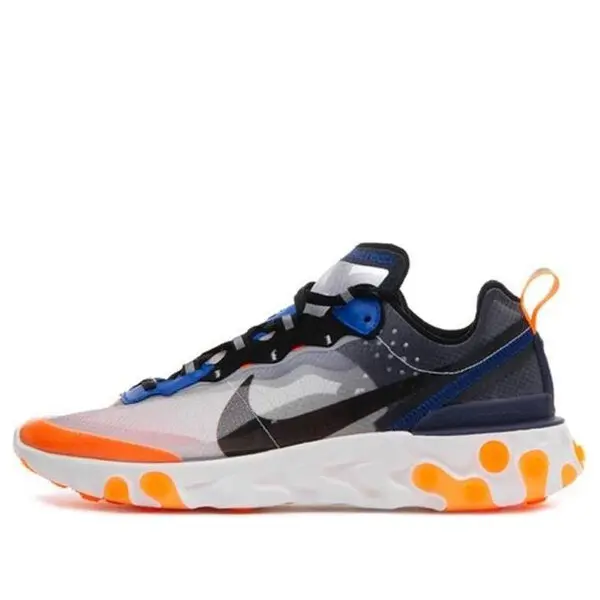 Nike React Element 87 Sneakers - Gray/white/orange