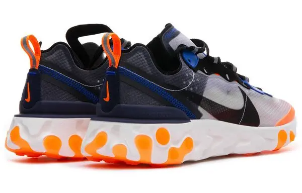Nike React Element 87 Sneakers - Gray/white/orange