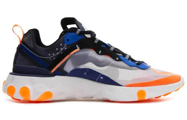 Nike React Element 87 Sneakers - Gray/white/orange