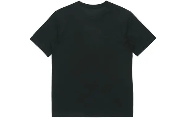 LI-NING Chest Box Logo Solid Color Short Sleeve 'black