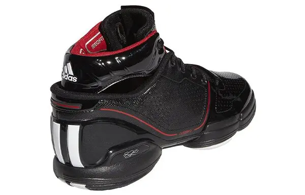 Adidas Adizero Rose 1 'bulls' Low Top Sneakers - Core Black/cloud White/scarlet