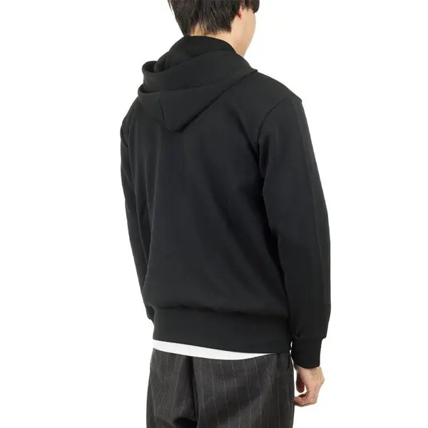 Play Comme Des Garcon Heart Logo Zip-up Hoodie - Black