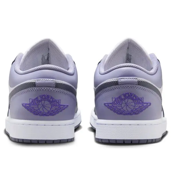 JORDAN Air 1 Low Sneakers - White/purple