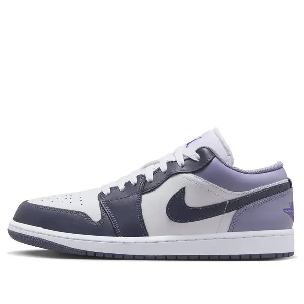 JORDAN Air 1 Low Sneakers - White/purple