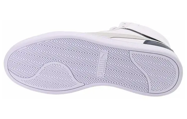 PUMA Shuffle Mid High Top Sneakers - White/blue