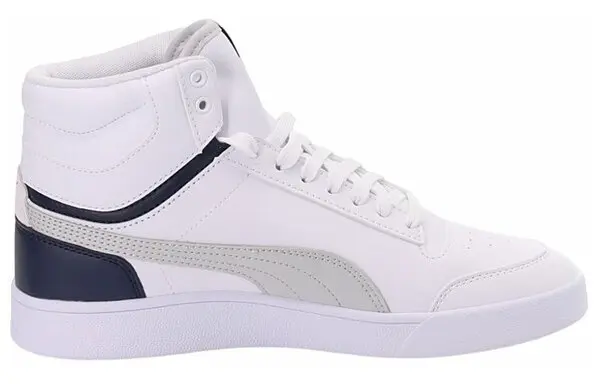 PUMA Shuffle Mid High Top Sneakers - White/blue
